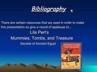 Ancient Egypt Mummies, Tombs, And Treasures | PPT