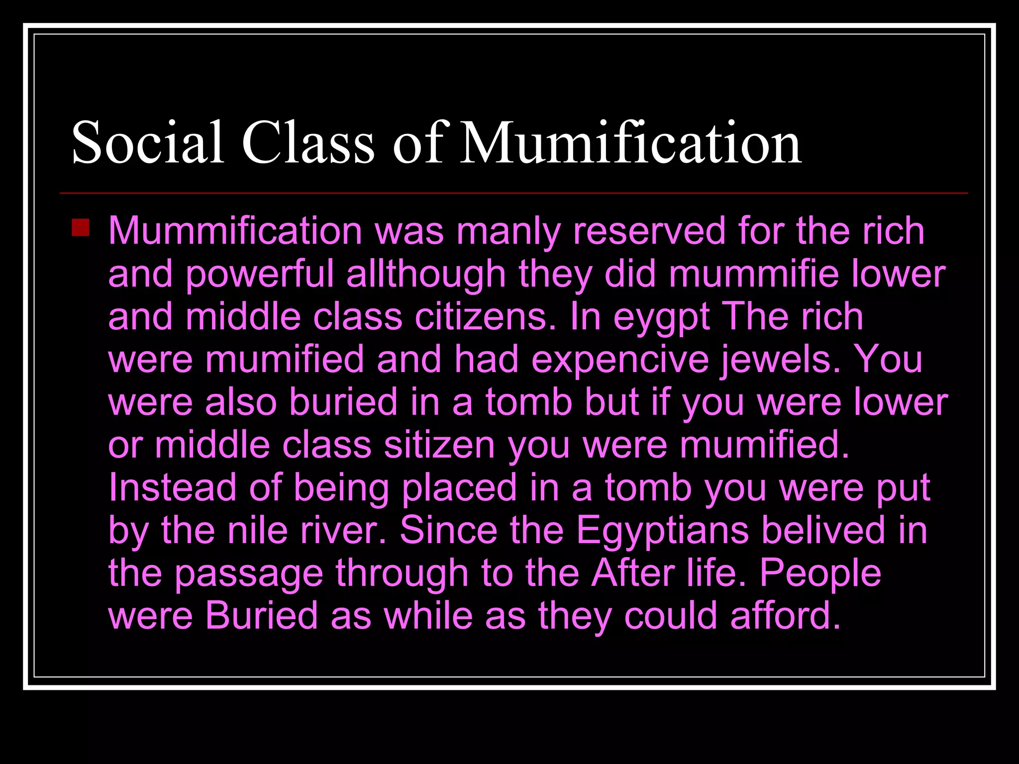 Ancient Egypt Mummification | PPT