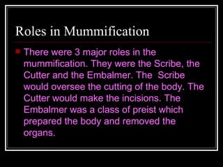 Ancient Egypt Mummification | PPT