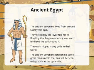 Ancient Egypt Power point Slide Deck for Kids | PPT
