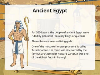 Ancient Egypt Power point Slide Deck for Kids | PPT