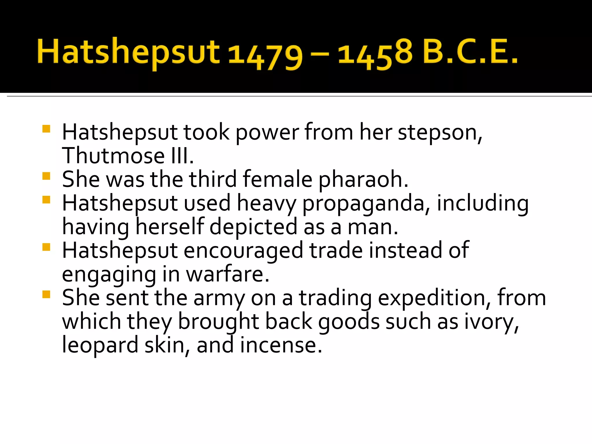 Ancient Egypt, The New Kingdom | PPT