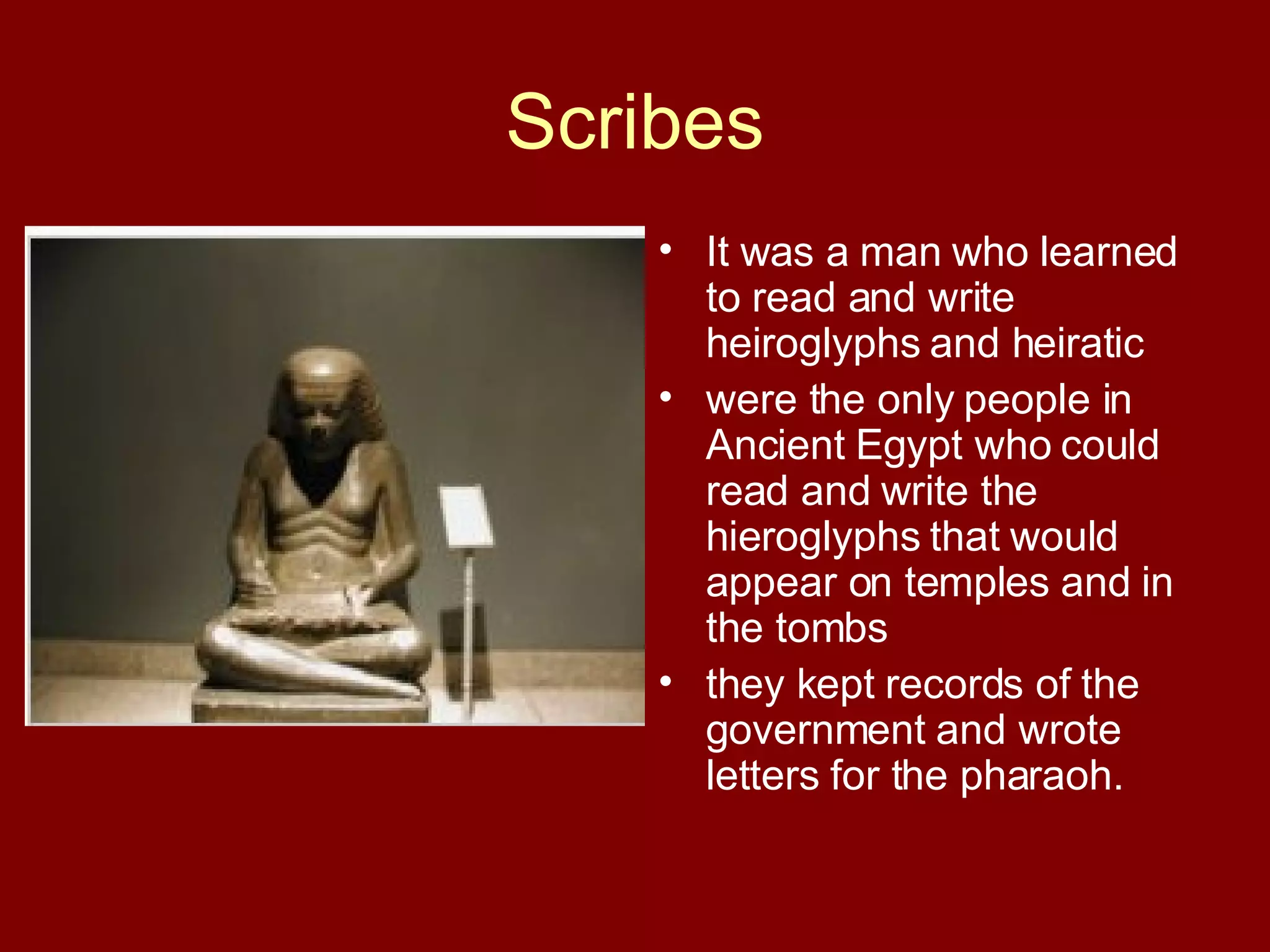 Ancient Egypt Writing | PPT