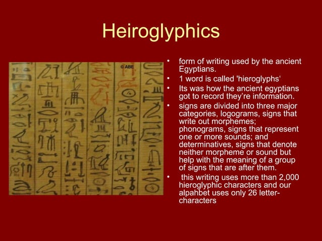 Ancient Egypt Writing | PPT | Religion & Spirituality