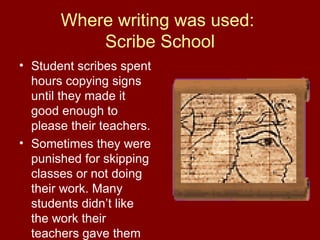 Ancient Egypt Writing | PPT