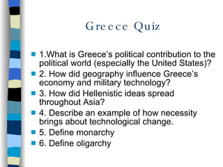Ancient Greece | PPT | Geography | Science