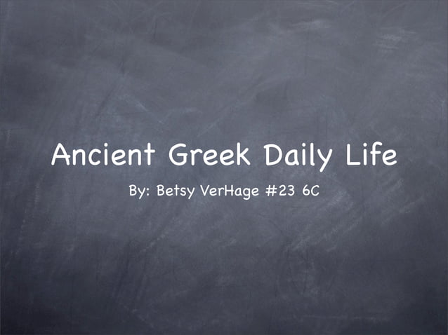 Ancient Greece Daily Life | PDF | Food & Drink