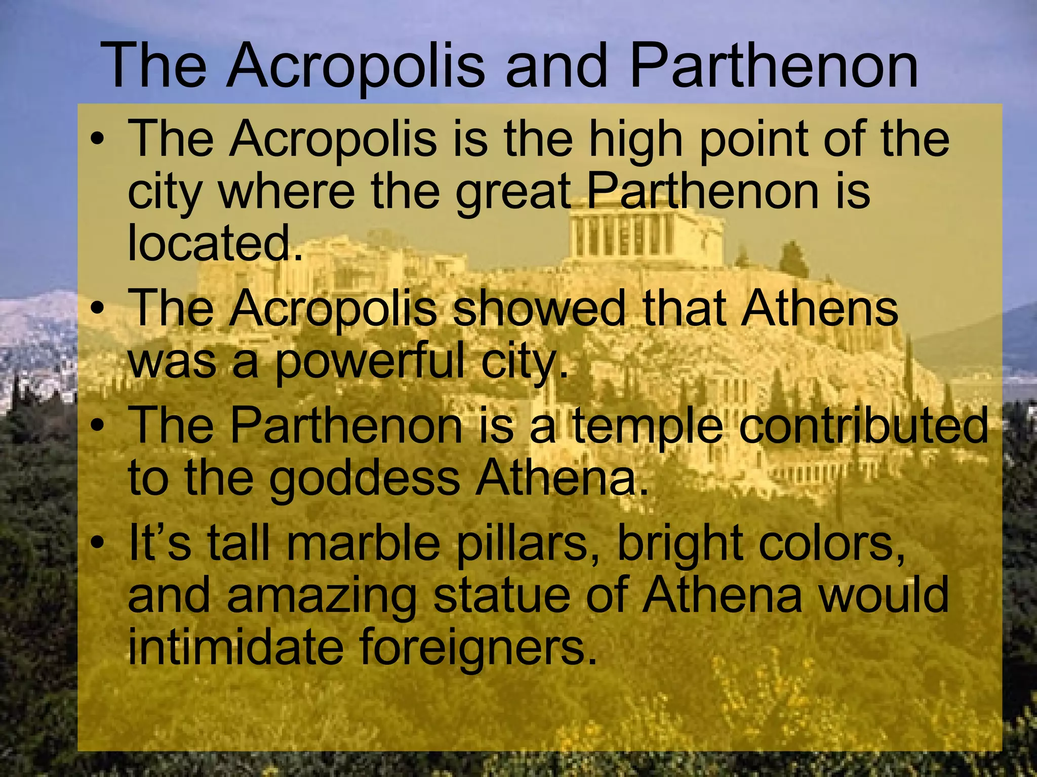 The Monuments of Ancient Athens | PPT