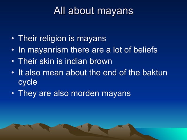 all about ancient mayan | PPT