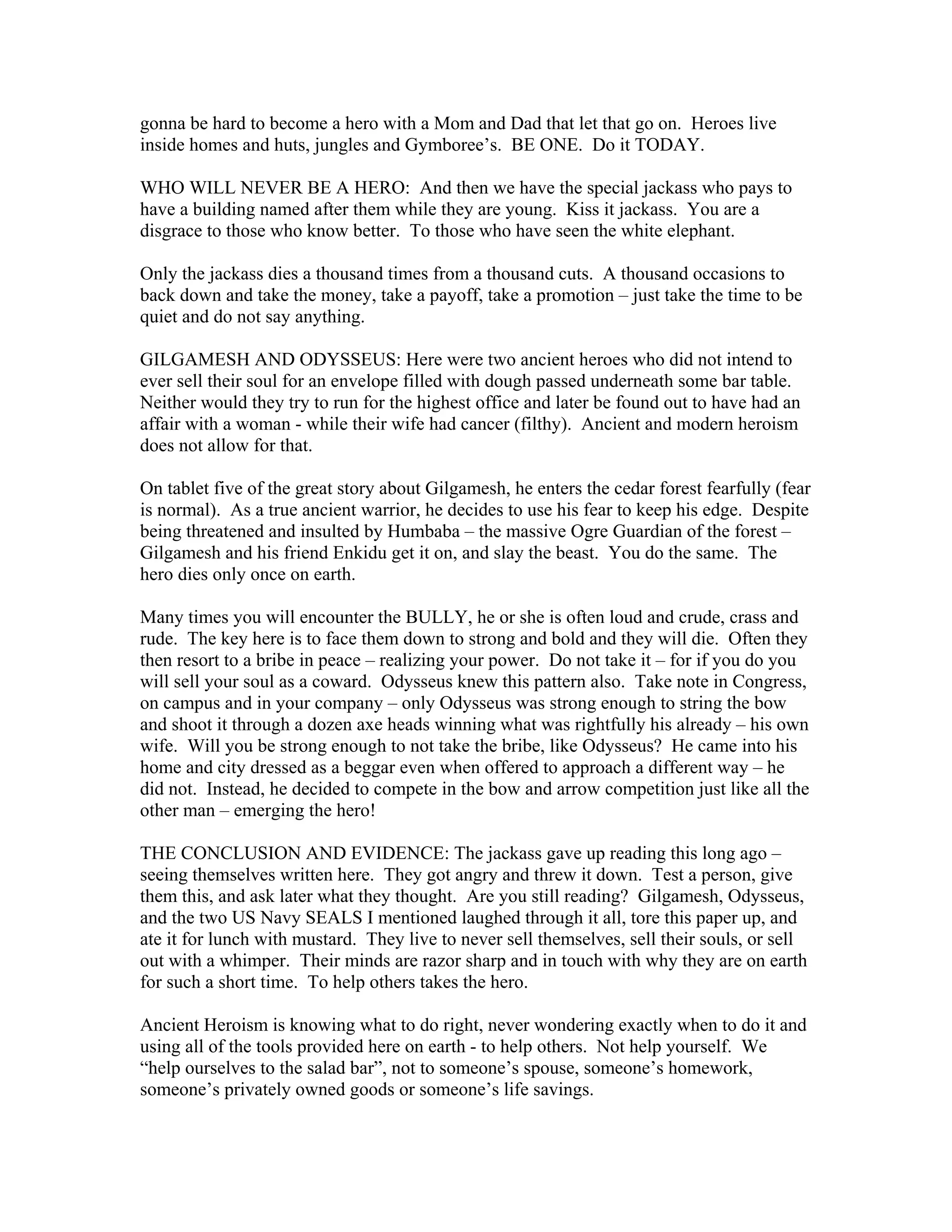 Ancient Or Modern Heroism | PDF