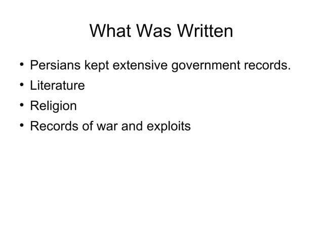 Ancient Persian Writing | PPT
