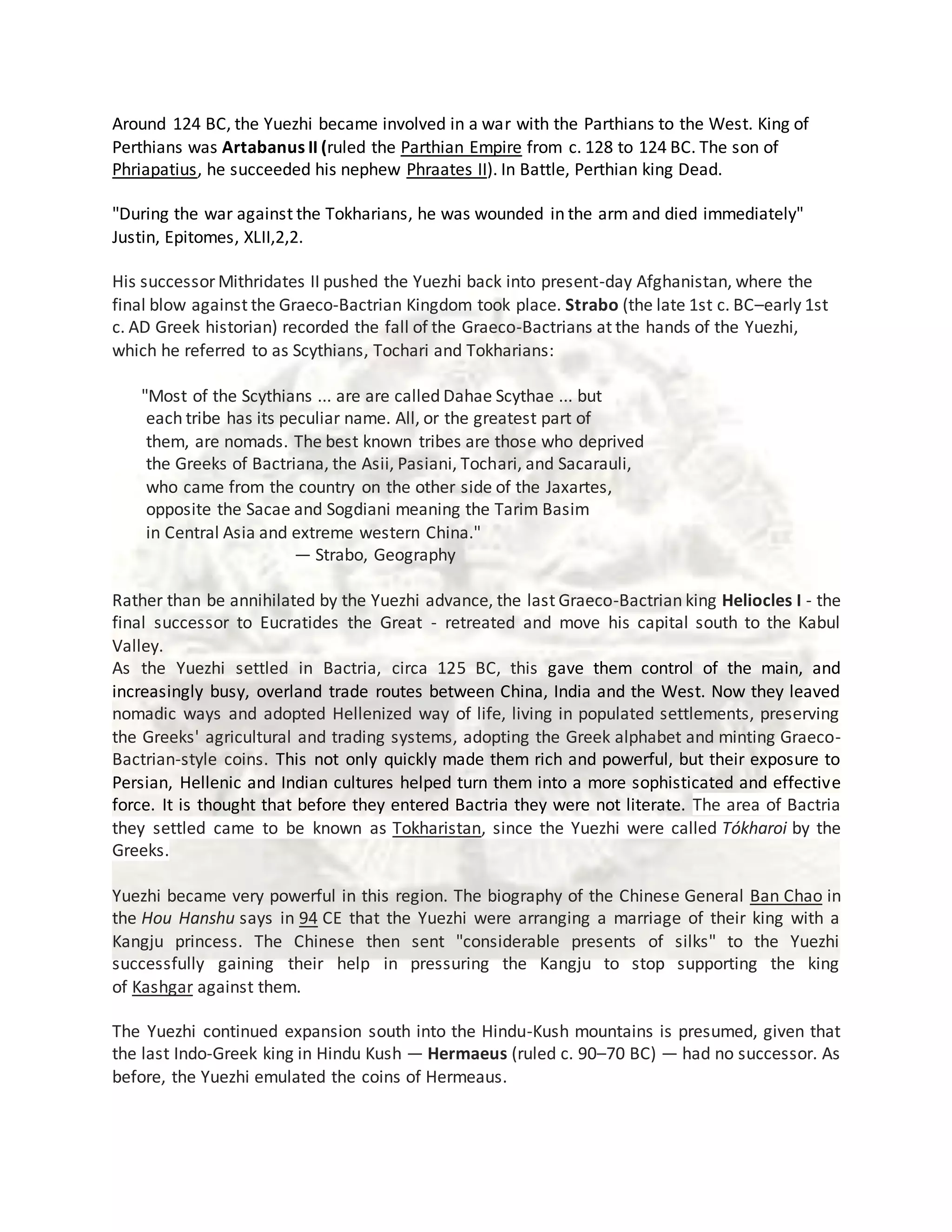 Ancient yuezhi gurjar states | DOCX