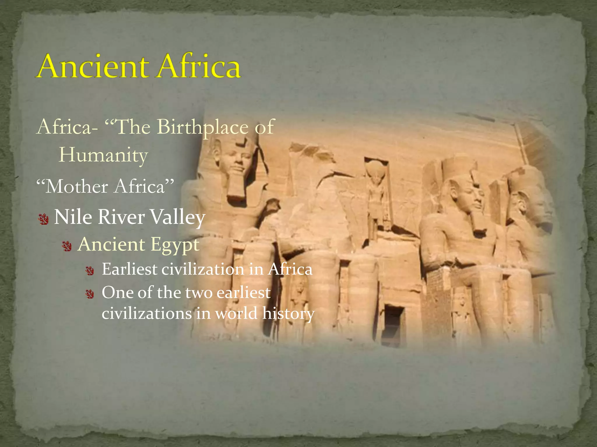 Unit One: Ancient Africa | PPTX