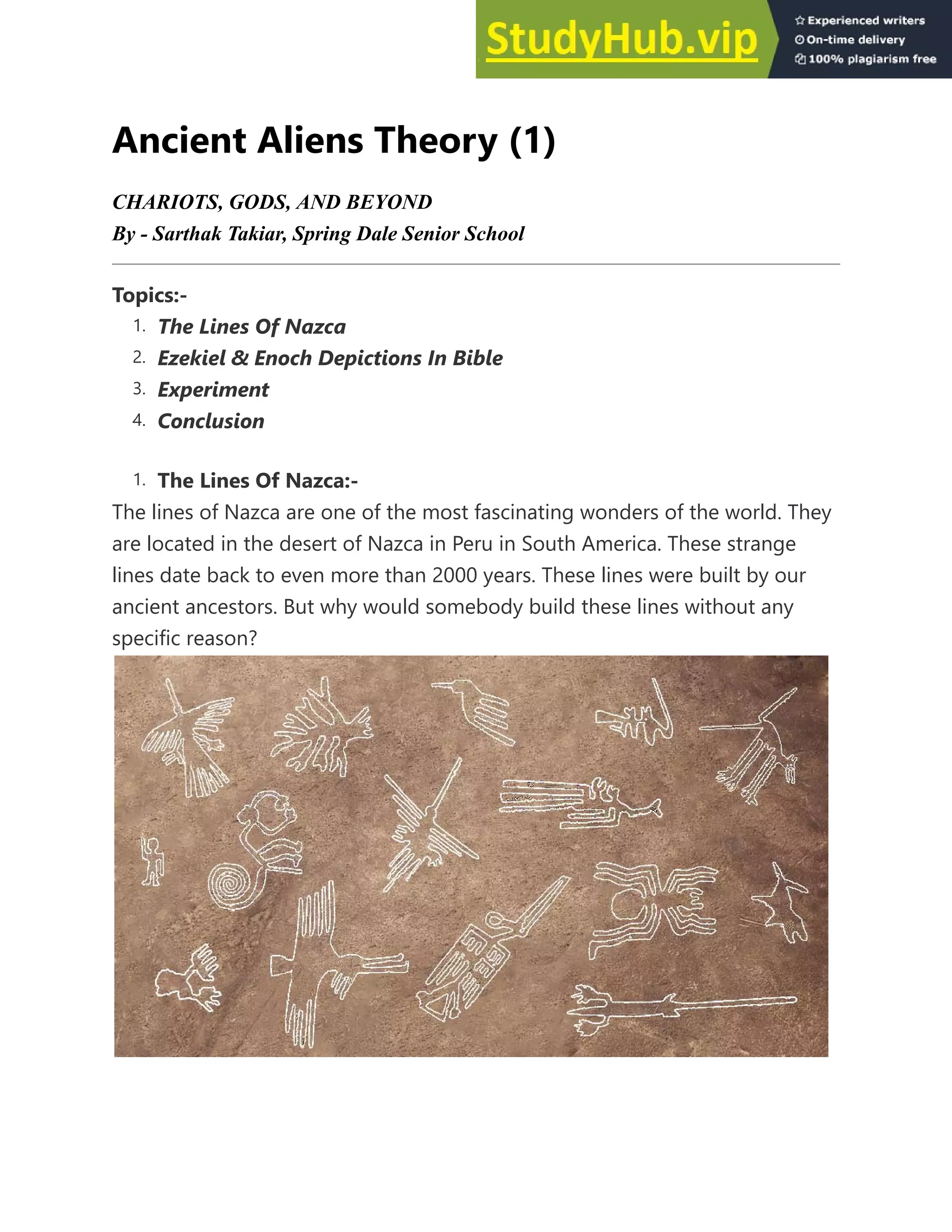 Ancient Aliens Theory Research Amp Facts | PDF