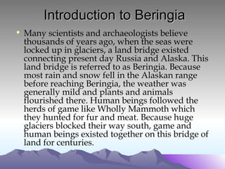 Ancient america beringia | PPT