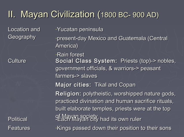 Ancient american civilizations | PPT | Geography | Science