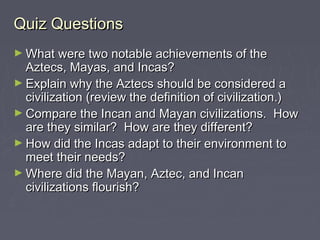 Ancient american civilizations | PPT