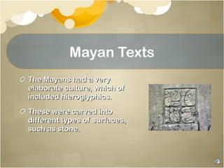 Ancient Art - The Maya | PPT