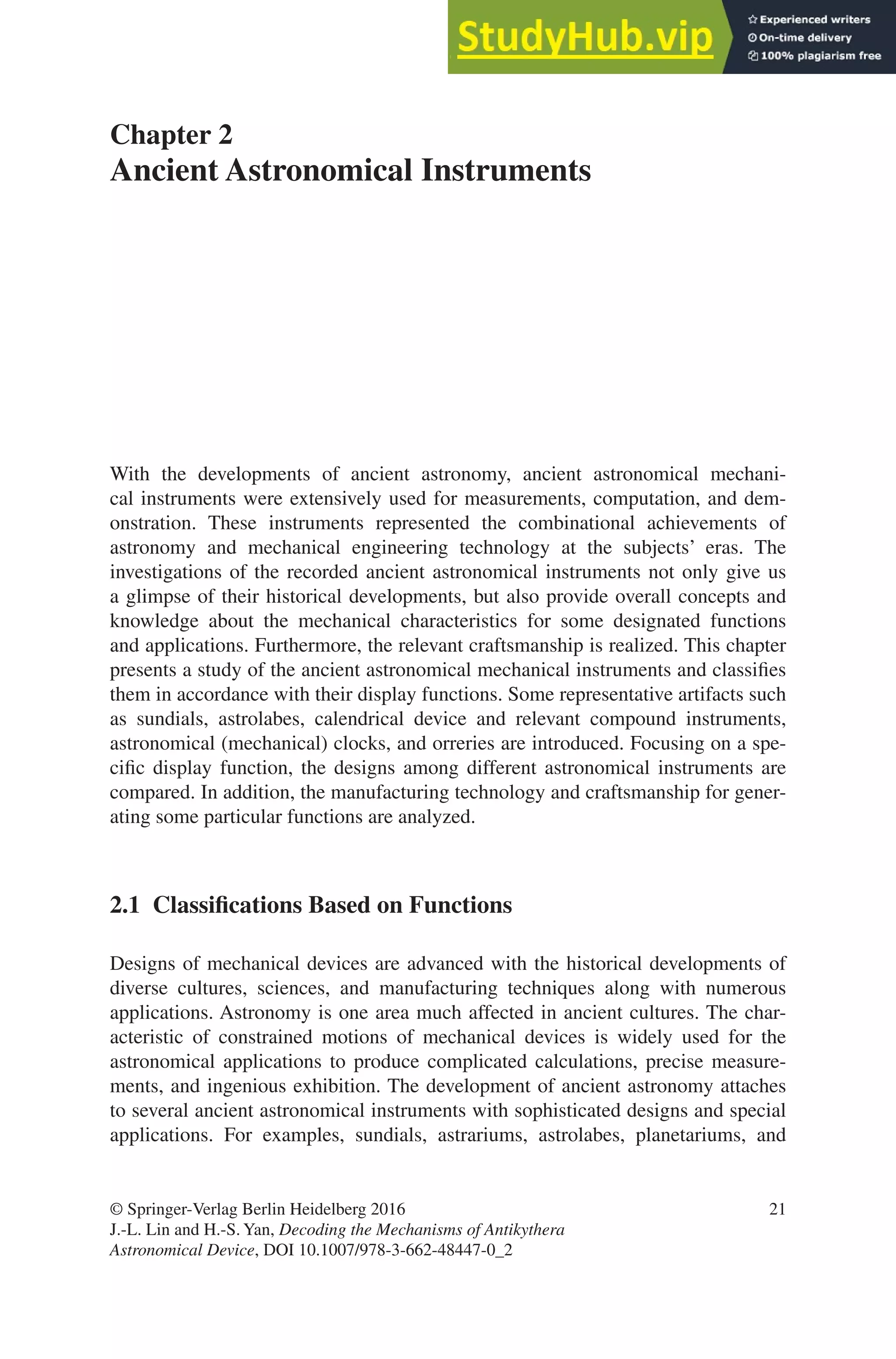 Ancient Astronomical Instruments | PDF