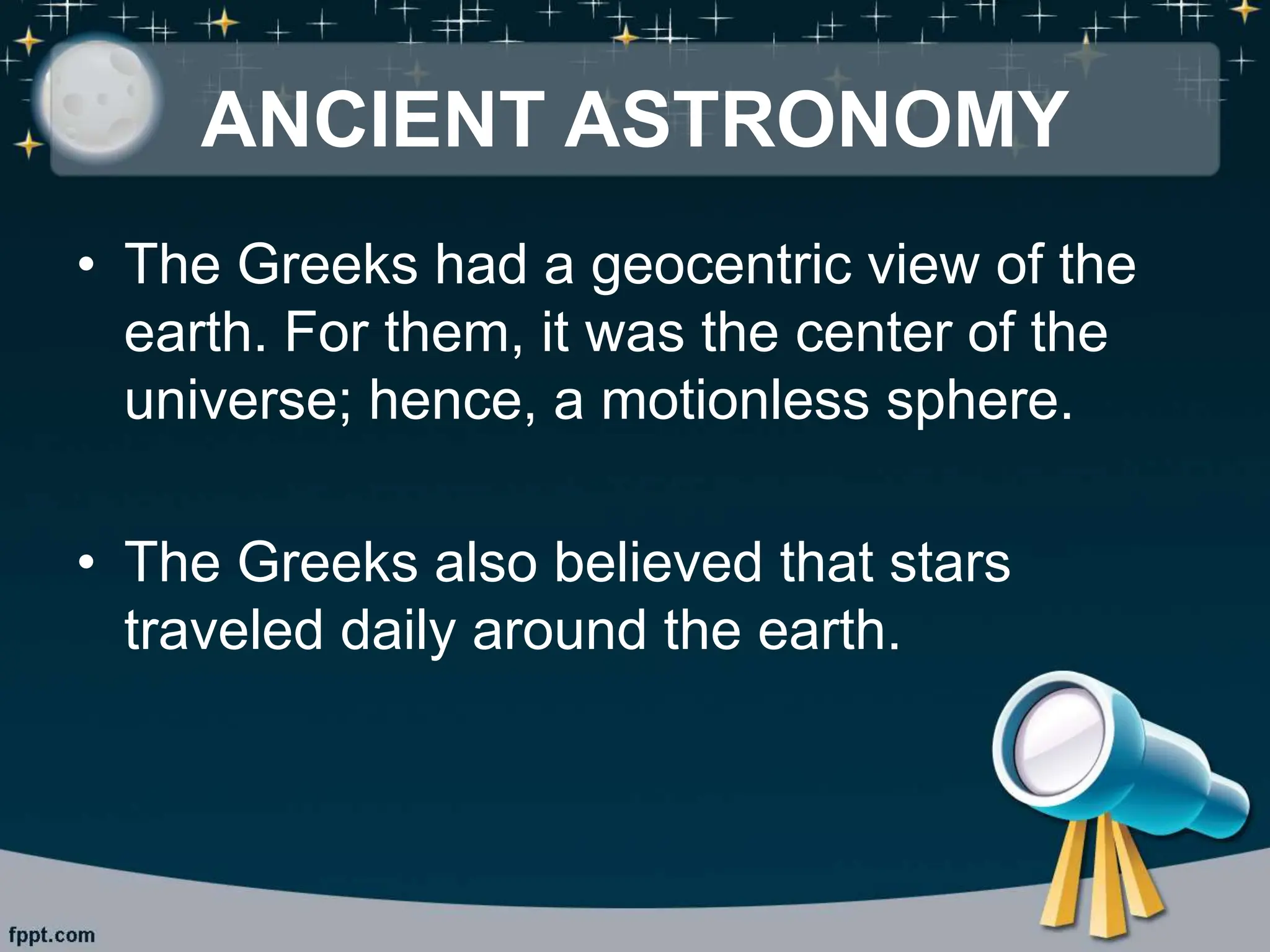 Ancient Astronomy for senior High School students | PPT