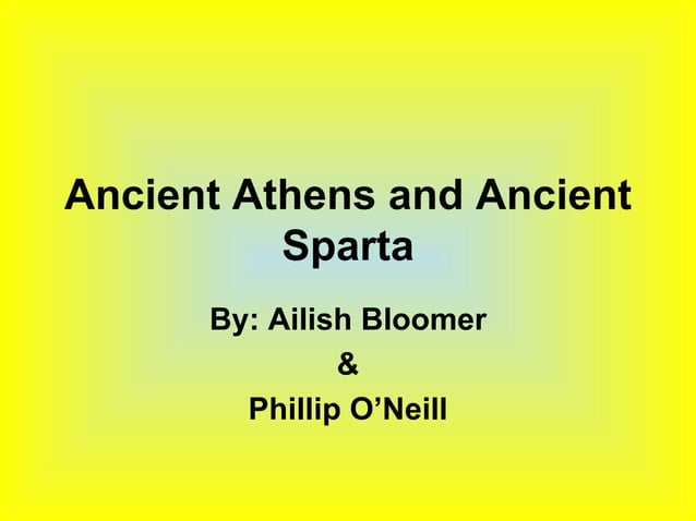 Ancient athens and sparta powerpoint | PPT | Death, Injury, or Military ...