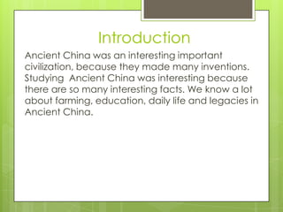 Ancientchina | PPT