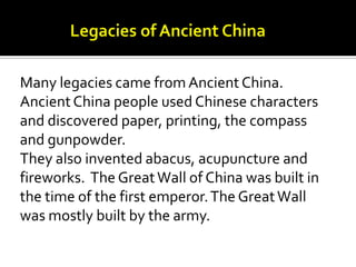 Ancient china | PPT