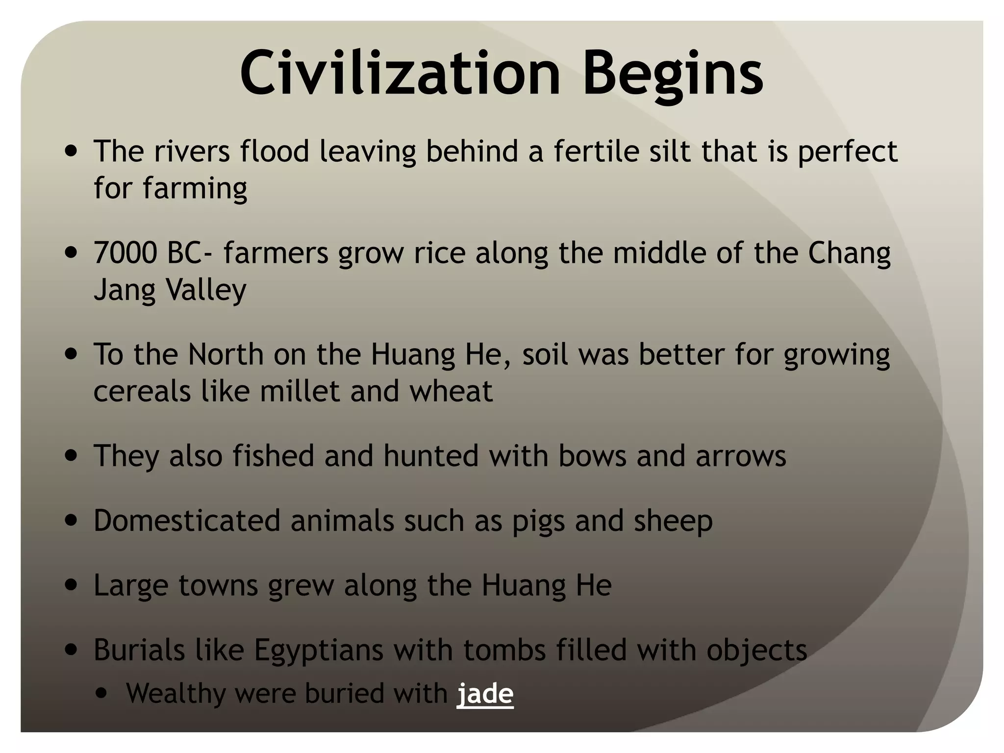 Ancient china huang he civilizations | PPTX