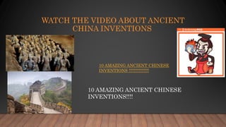 Ancient china short presentation by students | PPT