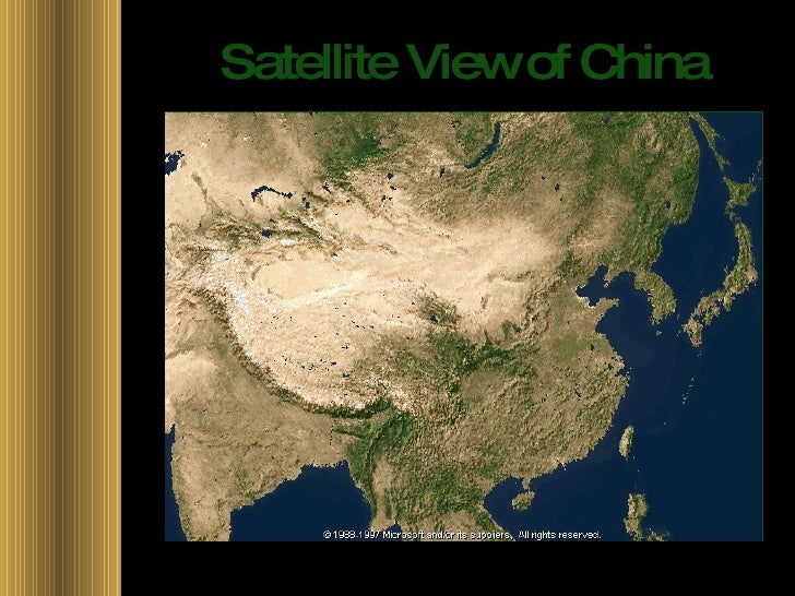 China Map And Satellite Image China Map Ancient China