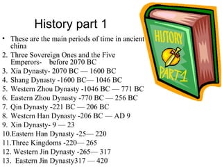 Ancient China Project Part 1 | PPT