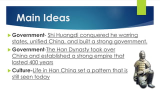 Ancient china qin and han dynasties | PPTX