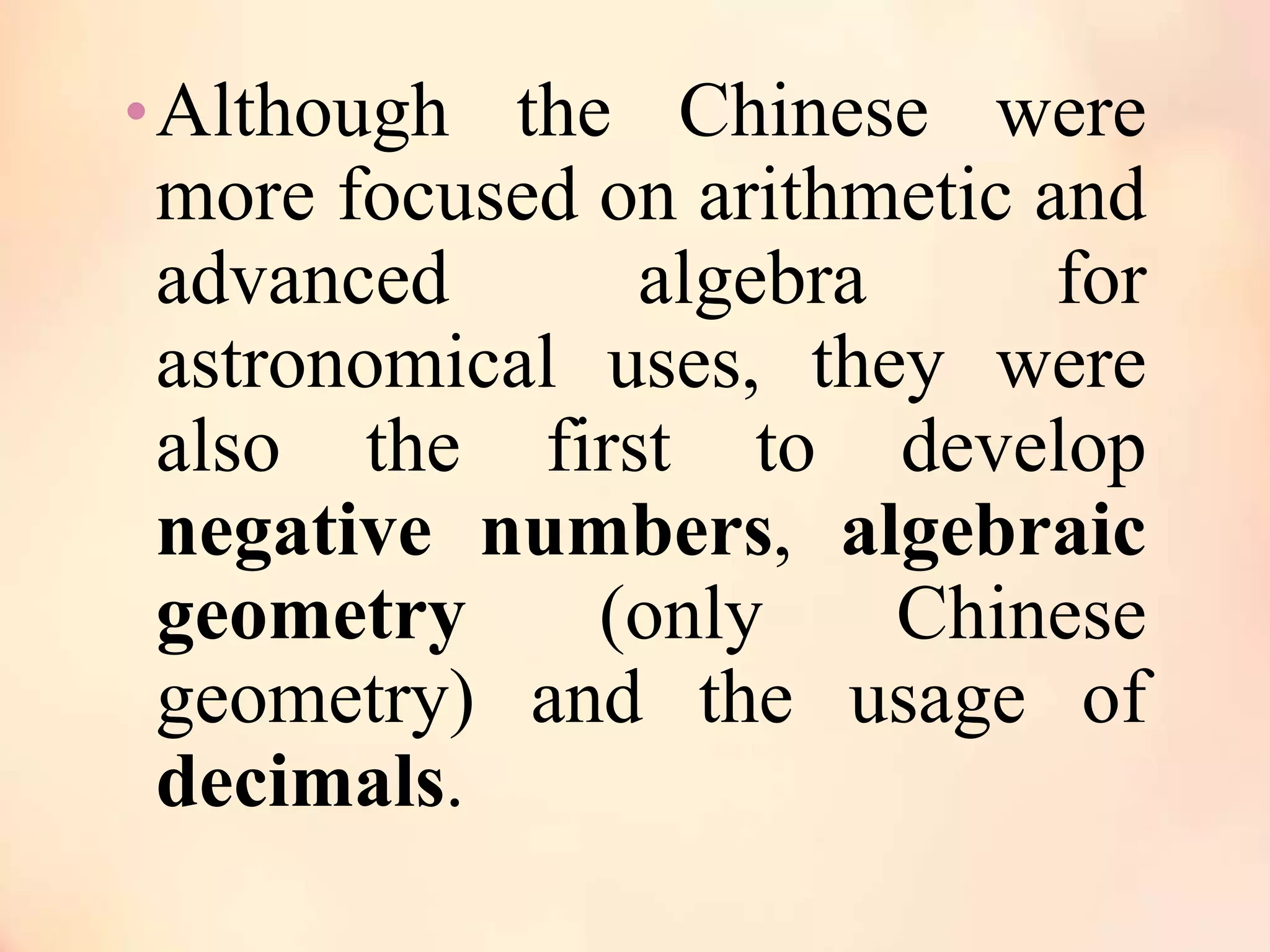 Ancient Chinese Mathematics | PPTX