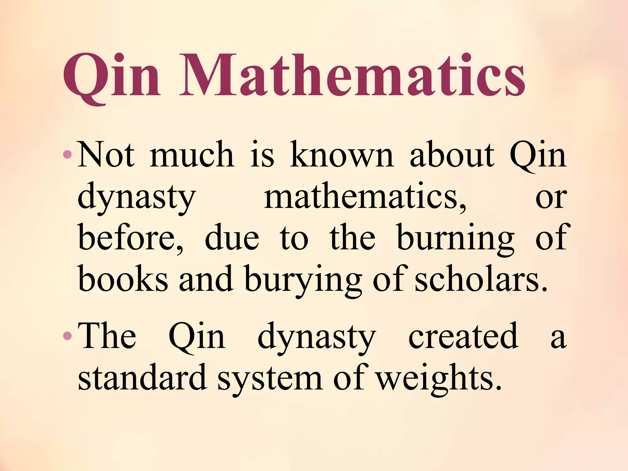 Ancient Chinese Mathematics | PPTX