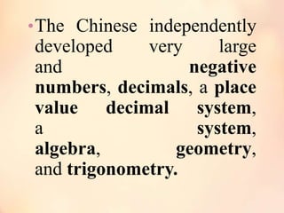 Ancient Chinese Mathematics | PPTX