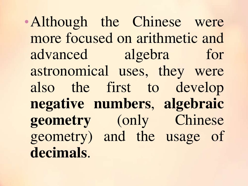 Ancient Chinese Mathematics