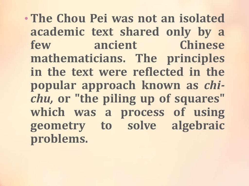 Ancient Chinese Mathematics