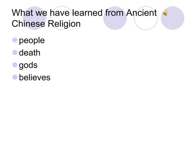 Ancient chinese religion | PPTX