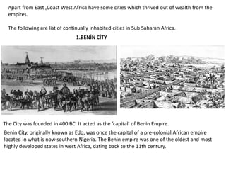 Ancient cities of africa | PDF