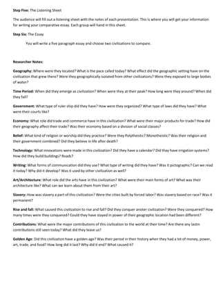 Ancient civilization project | PDF