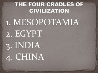 Ancient civilizations of asia and africa | PPTX