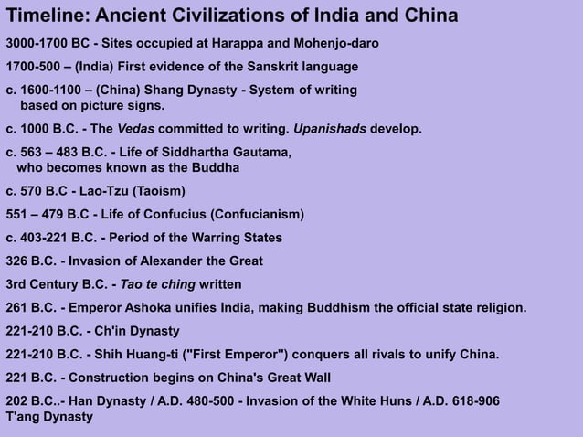 Ancient civilizations of india and china | PPTX