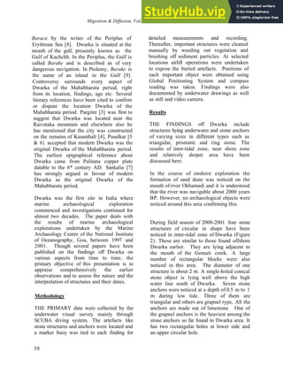 Ancient Dwarka Study based on recent underwater archaeological ...