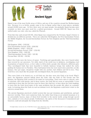 History of Ancient Egypt | DOC