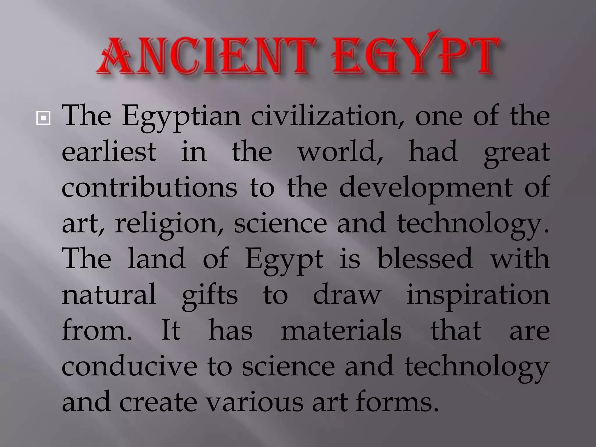 Ancient egypt | PPTX