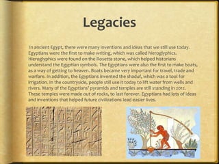 Ancient egypt | PPTX
