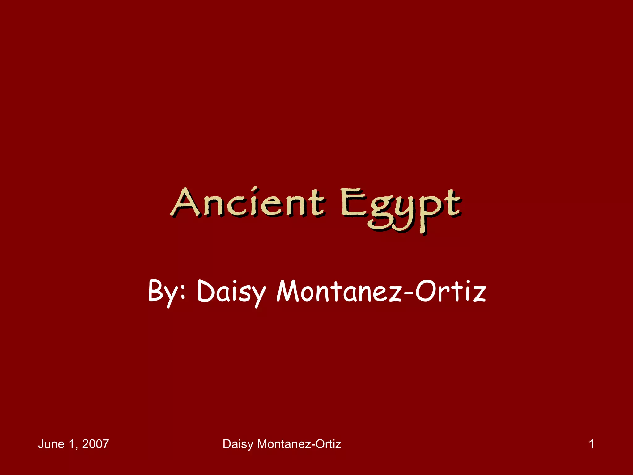 Ancient Egypt | PPT