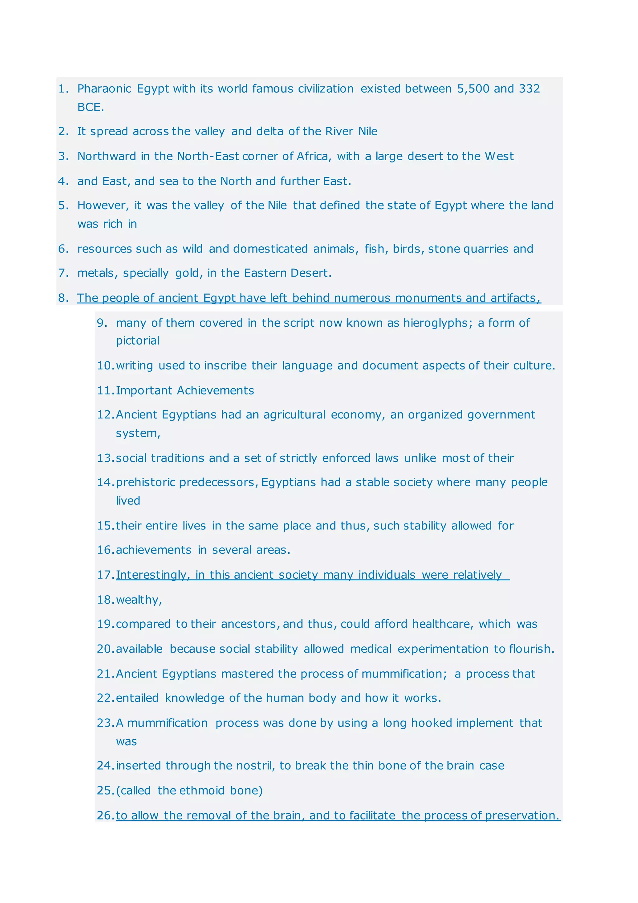 Ancient egypt | DOCX