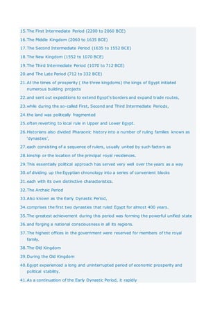 Ancient egypt | DOCX