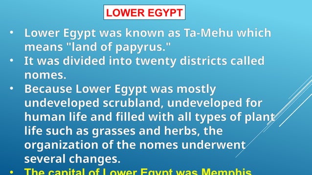 egipto antiguo en la historia universall | PPT